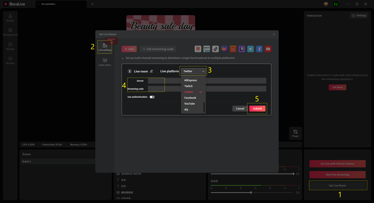Start Multi-streaming & Live Method of Each Platform - BocaLive Help Center